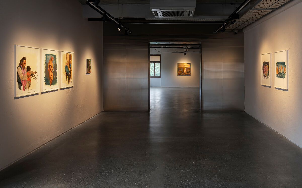 Nature Morte – Study of Bathers (Maha kumbh), Raghav Babbar